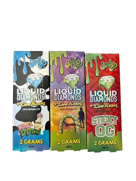 2G Sticky AF Live Rosin + Liquid Diamonds Disposable Vape Pen – High ...